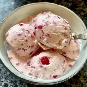 Homemade Raspberry Ice Cream Recipe